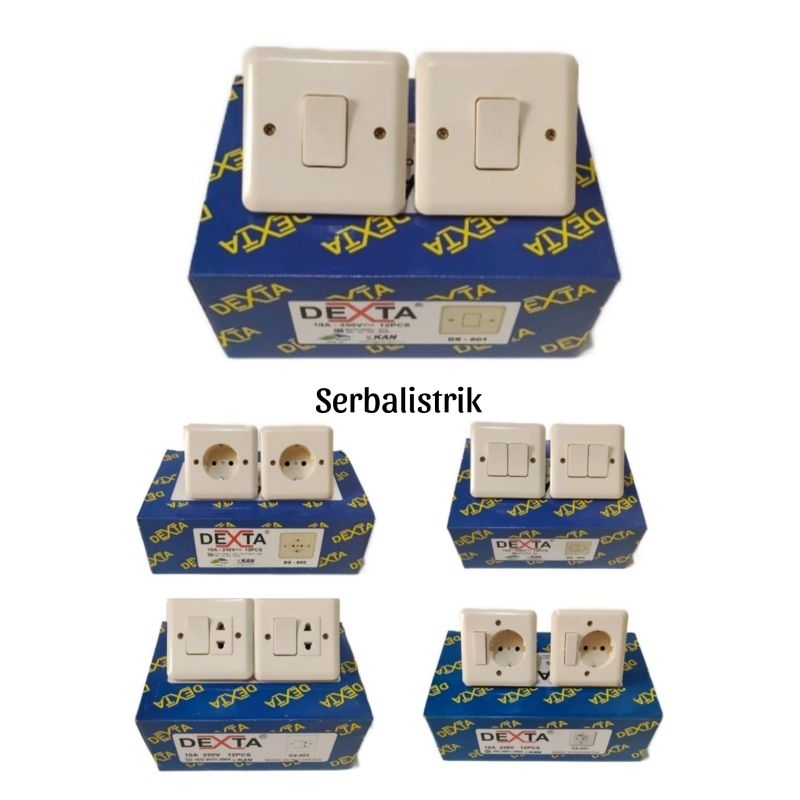 Jual Saklar lampu stop kontak inbow switc Merk dexta SNI/ib engkel ,ib ...