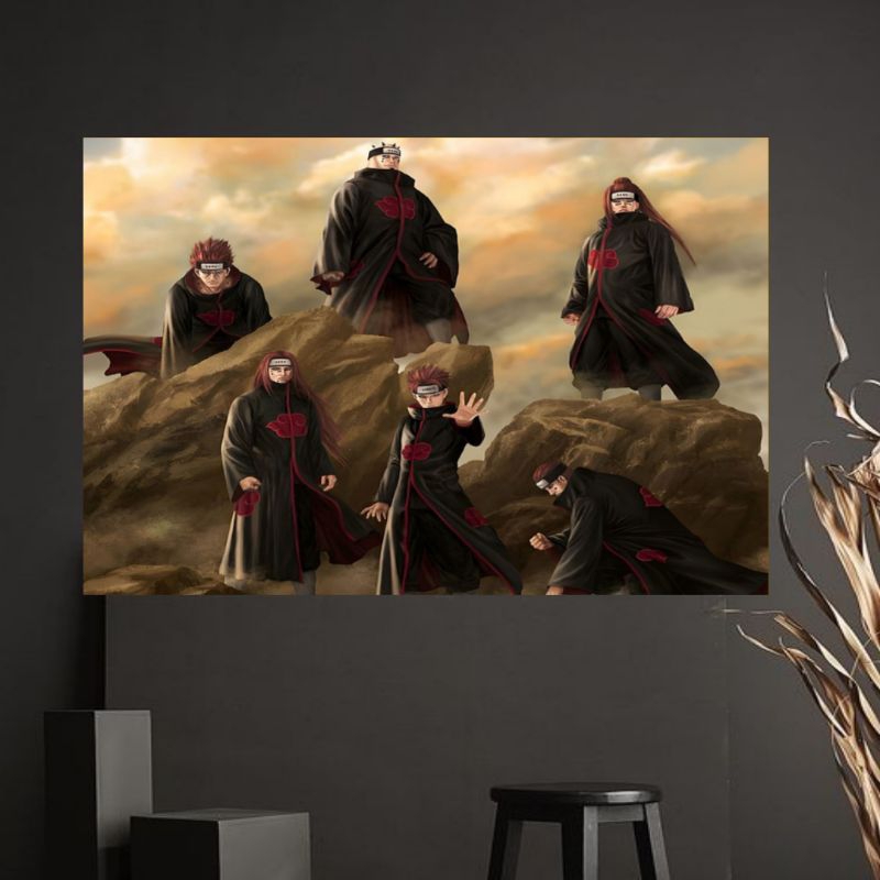 Jual POSTER ANIME "AKATSUKI" UK 21X30 LAMINASI WALL DECOR | Shopee ...