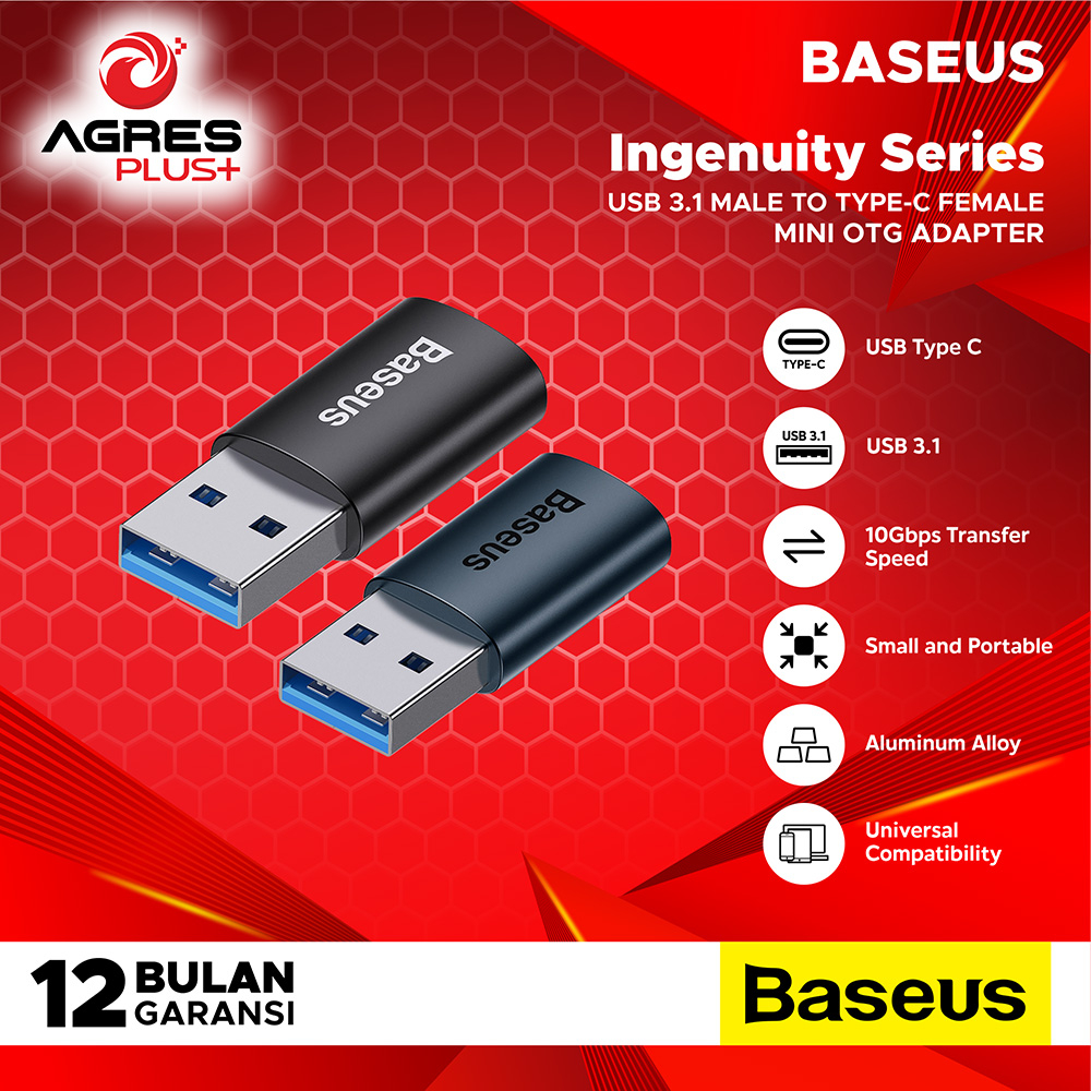 Jual BASEUS Ingenuity OTG Converter Type-C Female To USB 3.1 Male ...