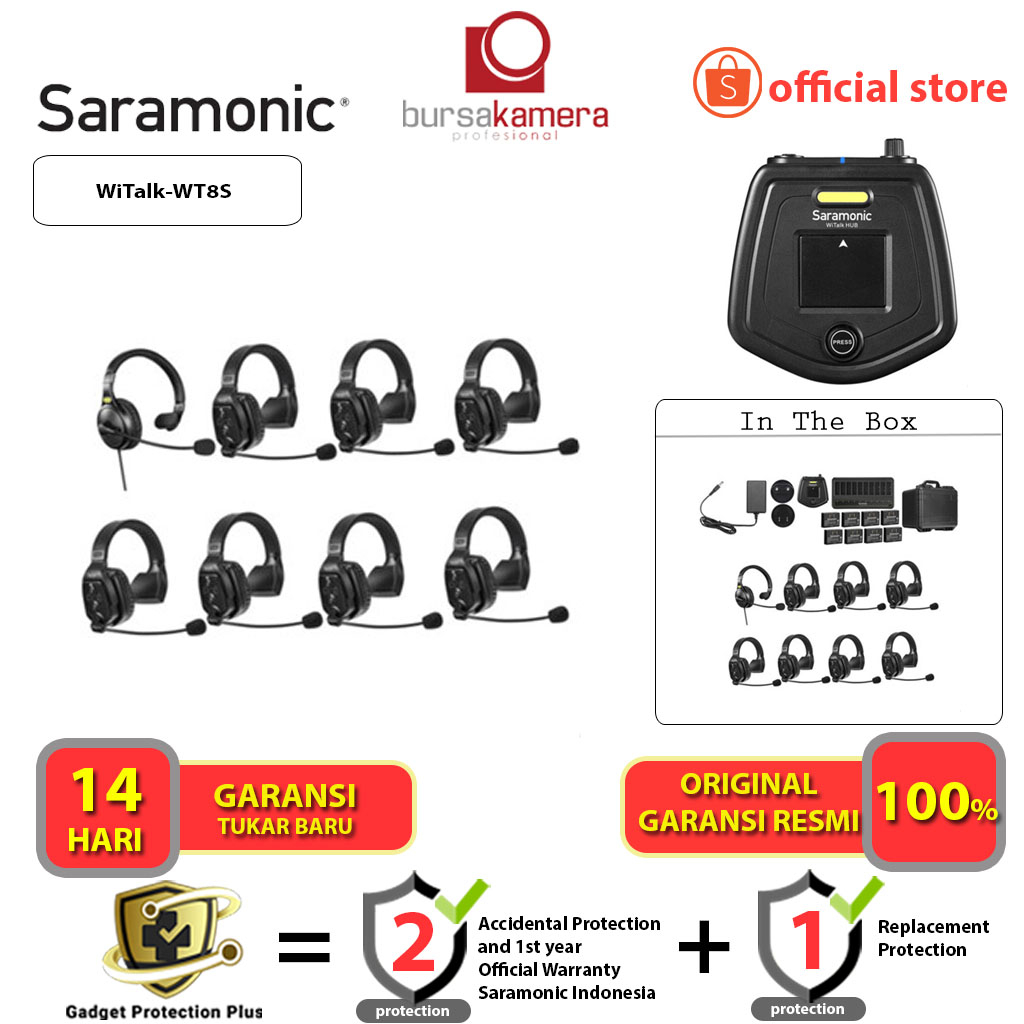 Jual Saramonic WiTalk-WT8S 8-Person Full-Duplex Wireless Intercom ...