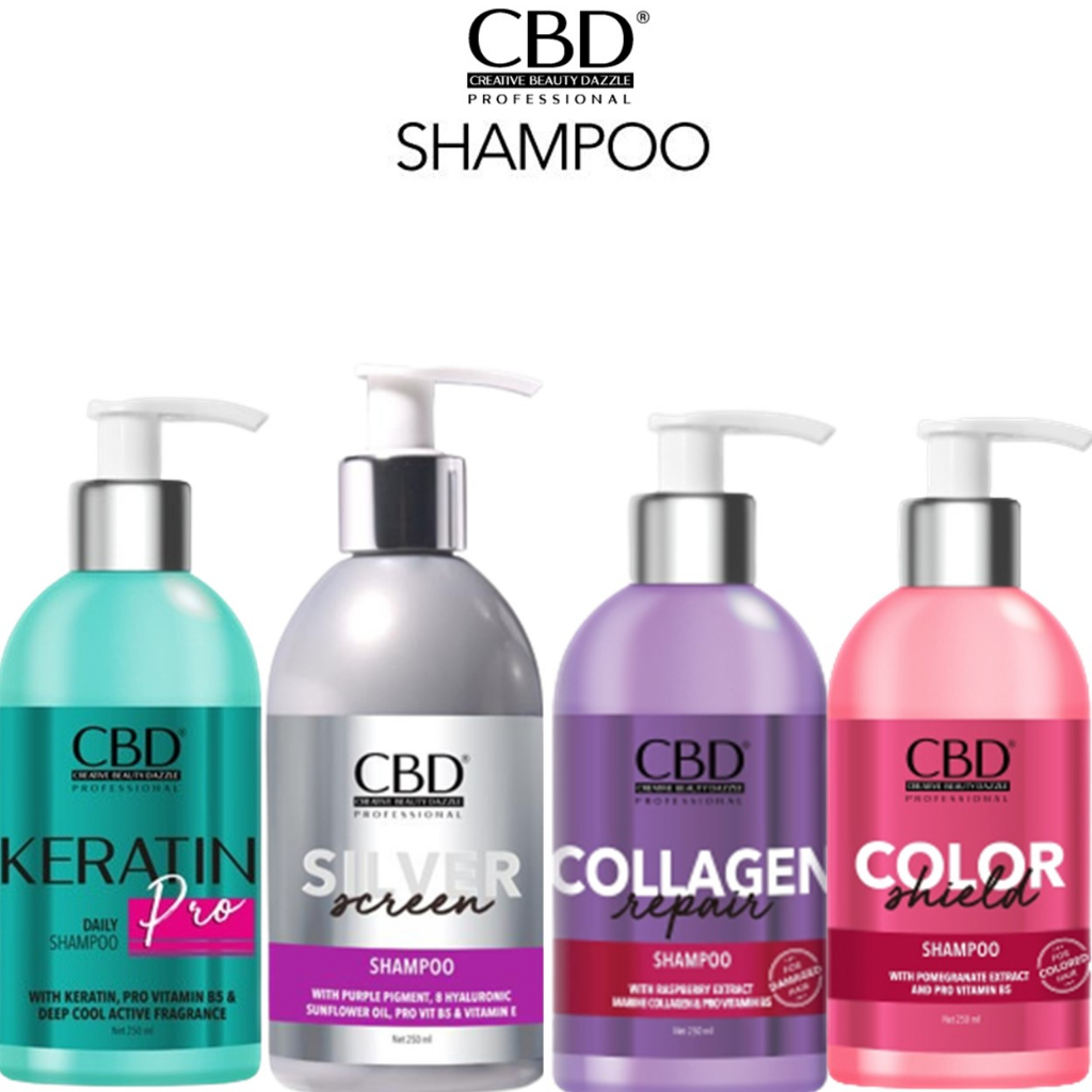 Jual Shampoo CBD Color Shield 250ml Keratin Pro Daily Collagen Repair ...