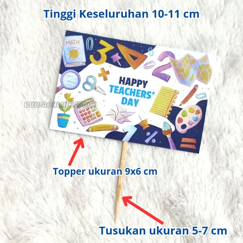 Jual Topper Selamat Hari Guru Happy Teachers Day hiasan kue cake ...