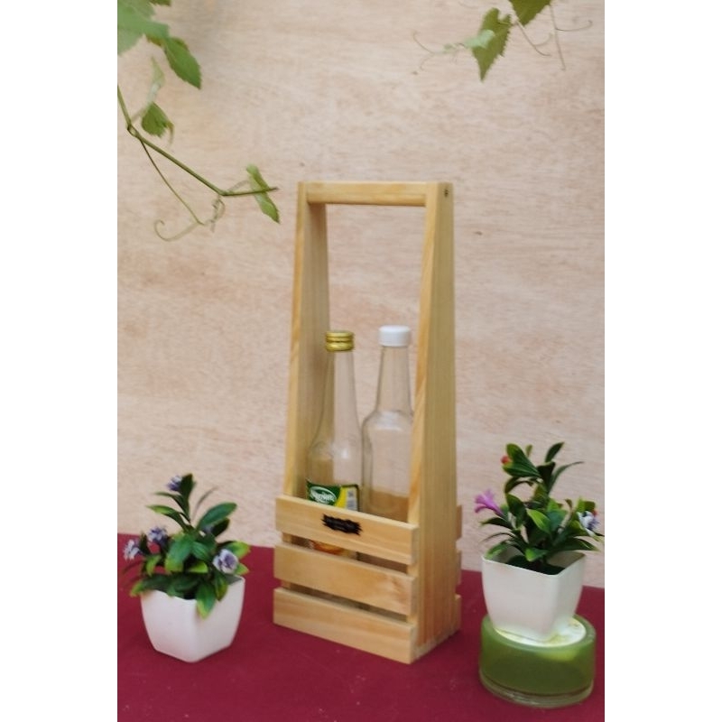 Jual Rak jinjing kayu/Rak botol minum | Shopee Indonesia