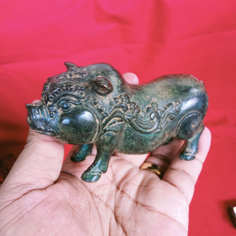 Jual Patung Miniatur Babi Unik warna hitam | Shopee Indonesia