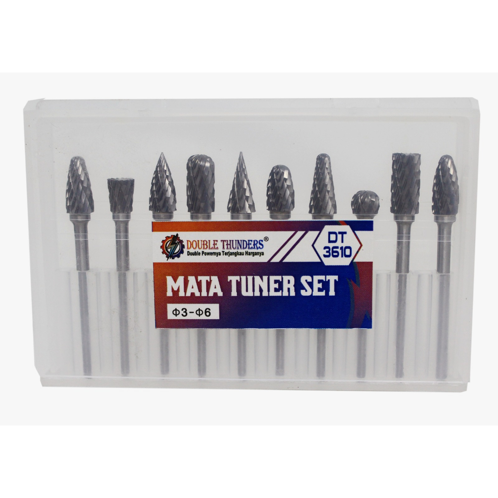 Jual Mata Tuner dan Mata Bor Rotary Isi 10 pcs As 3mm / Kepala 6mm ...