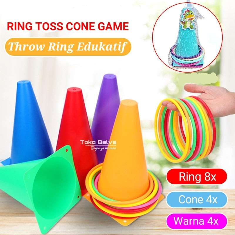 Jual Mainan Lempar Cincin Kerucut Cone Ring • Mainan Sensori Motorik ...