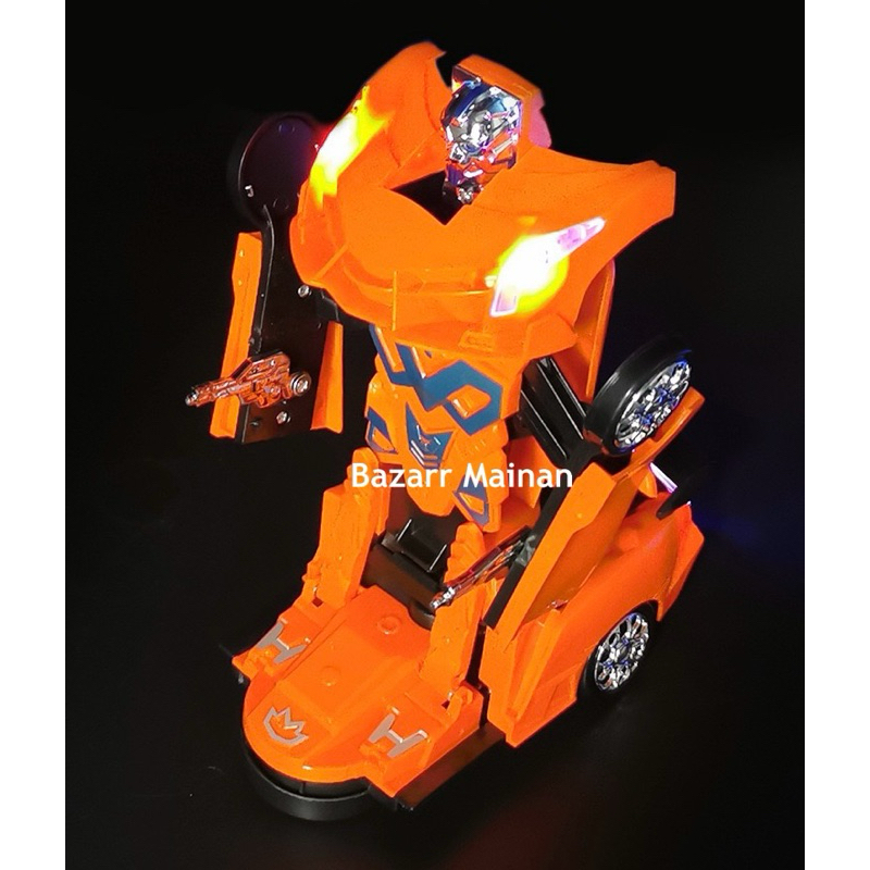 Jual Mobil Transformer Berubah Robot Otomatis Lampu Musik Murah Tanpa ...