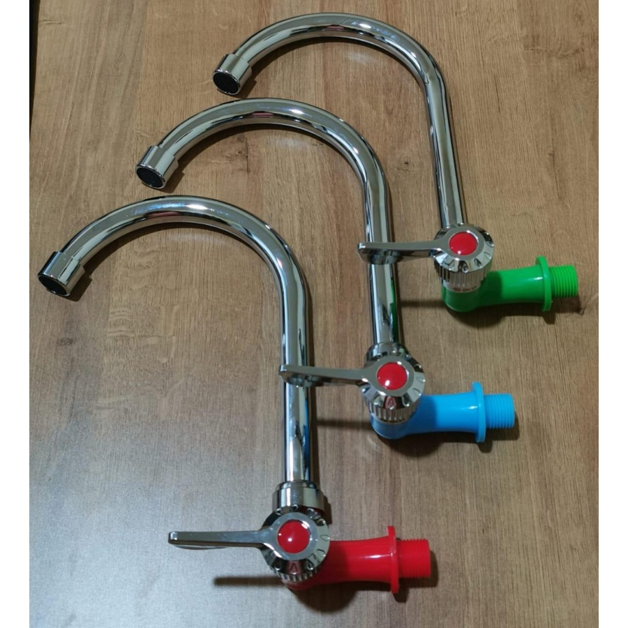 Jual kran angsa pvc pipa stainless kran air cuci piring - random warna ...