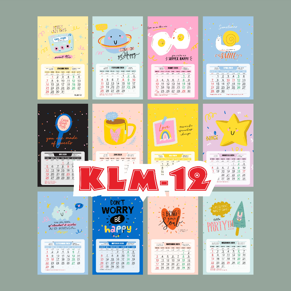 Jual Kalender Meja Mini aesthetic - kalender aesthetic desk calendar ...