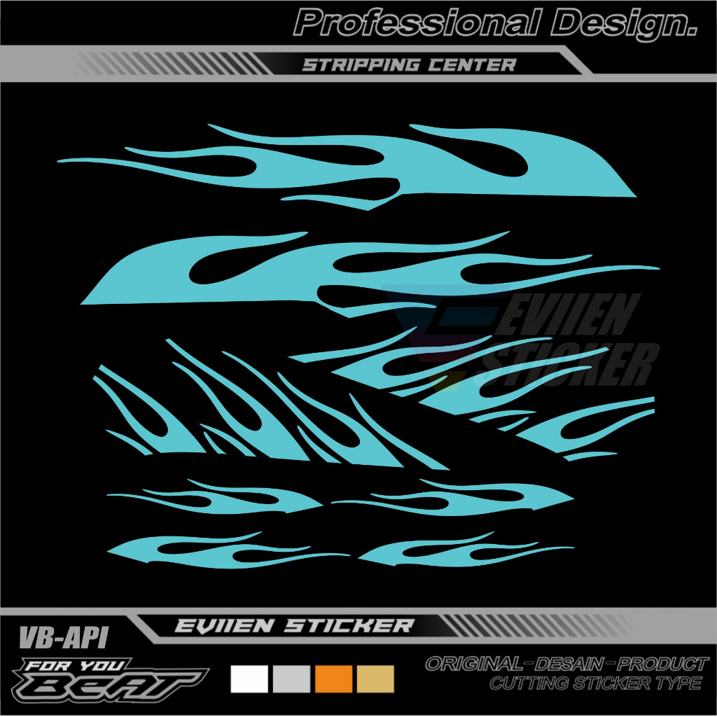 Jual STRIPING API BEAT NEW ESP CUTTING STICKER | Shopee Indonesia