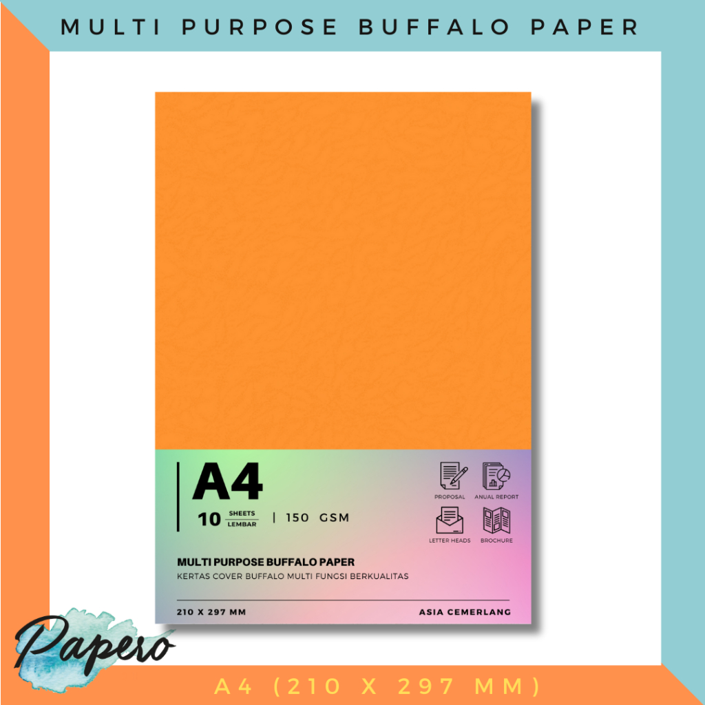 Jual Kertas Karton Cover Buffalo A4 / F4 150 gsm | Shopee Indonesia