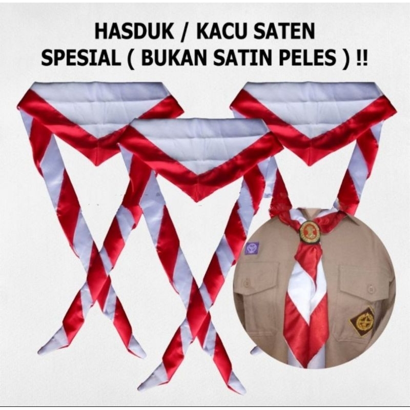 Jual Hasduk Pramuka Bahan Satin kacu siaga penggalang penegak Hasduk sd ...