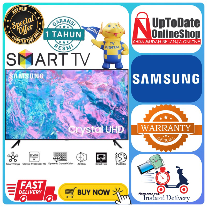 Jual SAMSUNG 43DU7000 43CU7000 CRYSTAL 4K UHD SMART TV 43 INCH ...