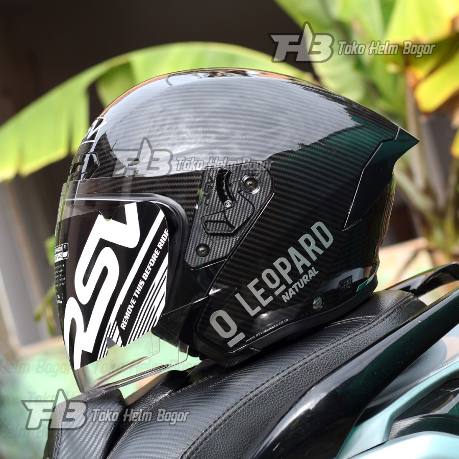 Jual HELM RSV New Wintail Carbone Graphic PAKET GANTENG Leopard SILVER ...