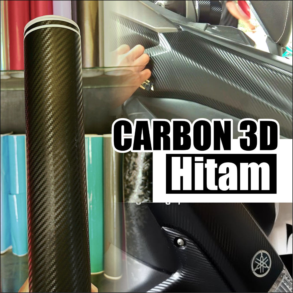 Jual STIKER MOTOR/SKOTLET CARBON 3D UNTUK VARIASI MOTOR | Shopee Indonesia