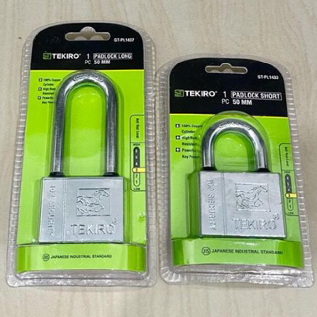 Jual TEKIRO 50mm GEMBOK NIKEL NEKEL ORIGINAL tekiro japan leher PENDEK ...