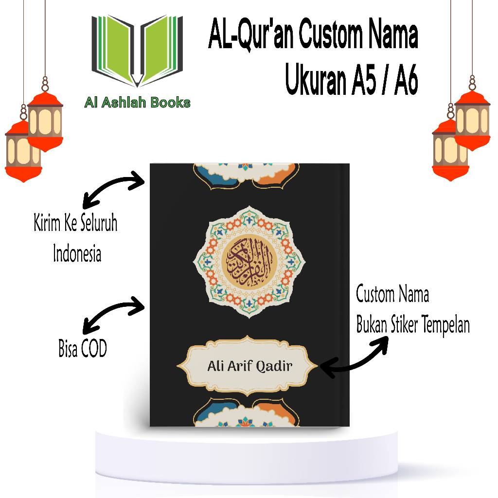 Jual Al-Quran Custom / Al Qur'an Ukuran A5 A6 Ada Latin Per Kata ...
