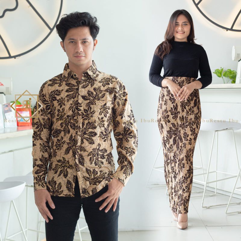 Jual Baju Couple kemeja lengan panjang dan rok plisket part 3 by ...