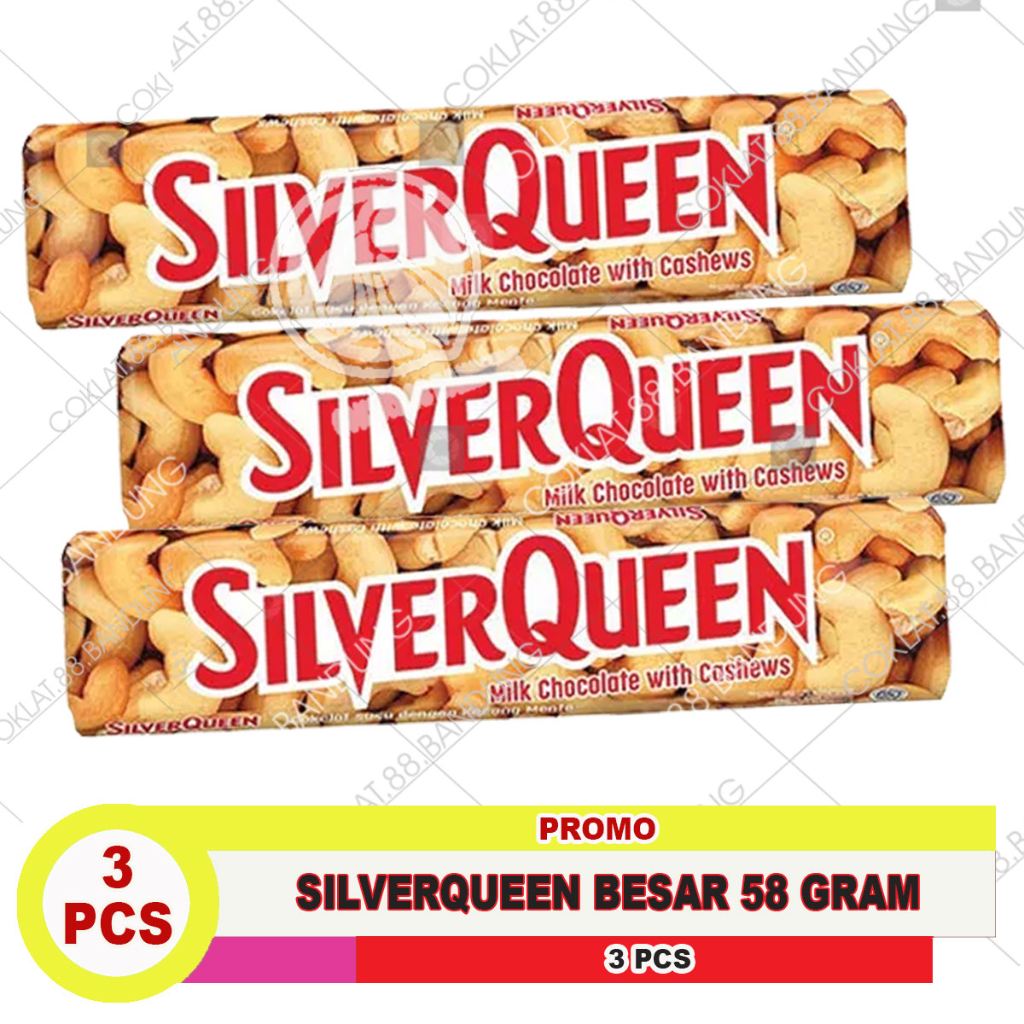 Jual SILVERQUEEN 55GR X 3 PCS MEDE ex 58gr, COKLAT SILVERQUEEN 58 GRAM ...