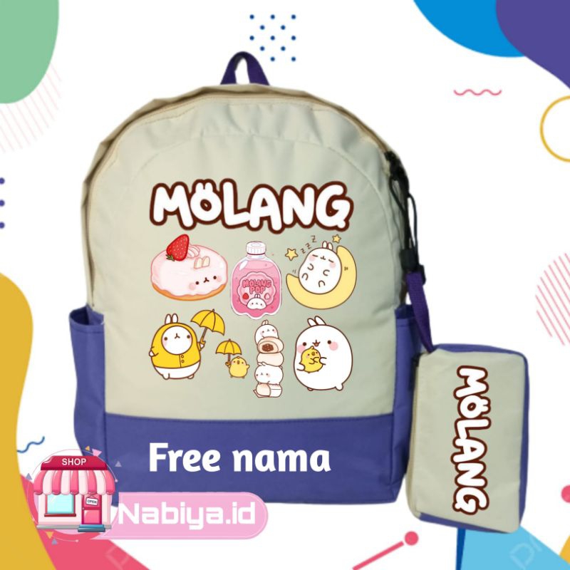 Jual TAS RANSEL BACKPACK ANAK SEKOLAH COSTUME GAMBAR KARAKTER SI MOLANG ...