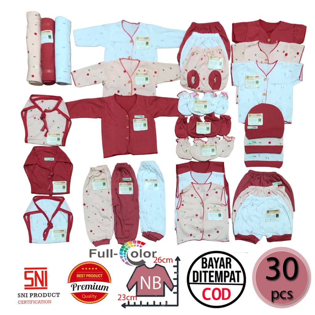 Jual 30 Pcs Baju Bayi Celana Bayi Setelan Bayi Batik Atasan Bawahan ...