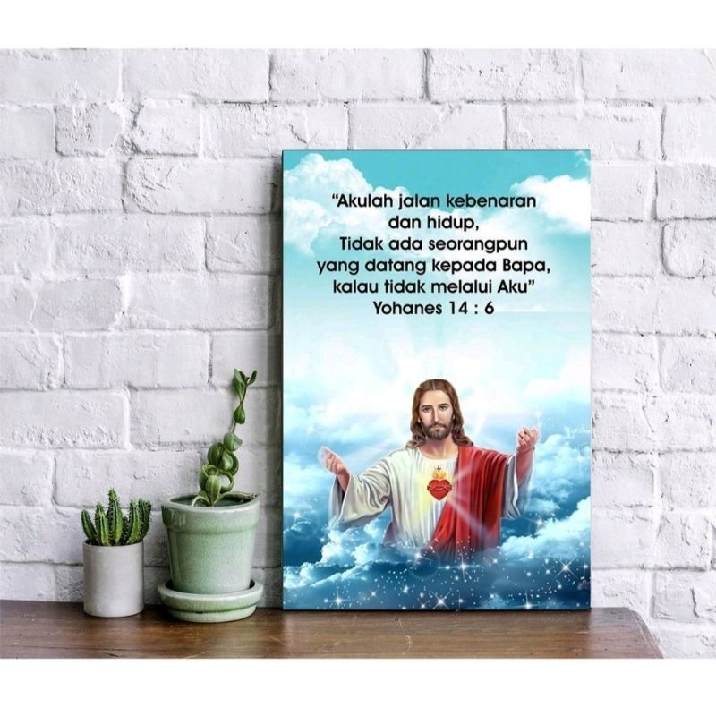 Jual /COD/ Hiasan Dinding Yesus Kristus Aesthetic untuk Ruang Kamar ...