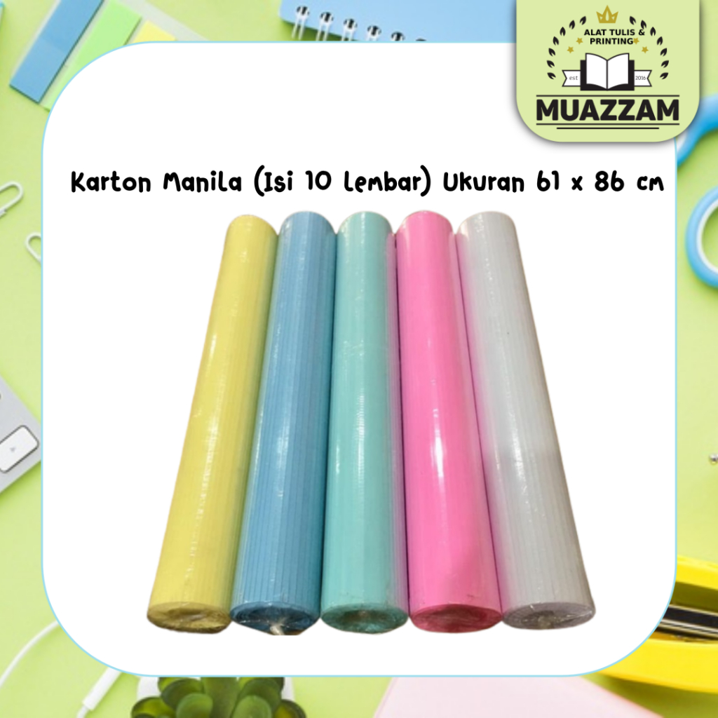 Jual Karton Manila (Isi 10 lembar) Ukuran 61 x 86 cm | Shopee Indonesia