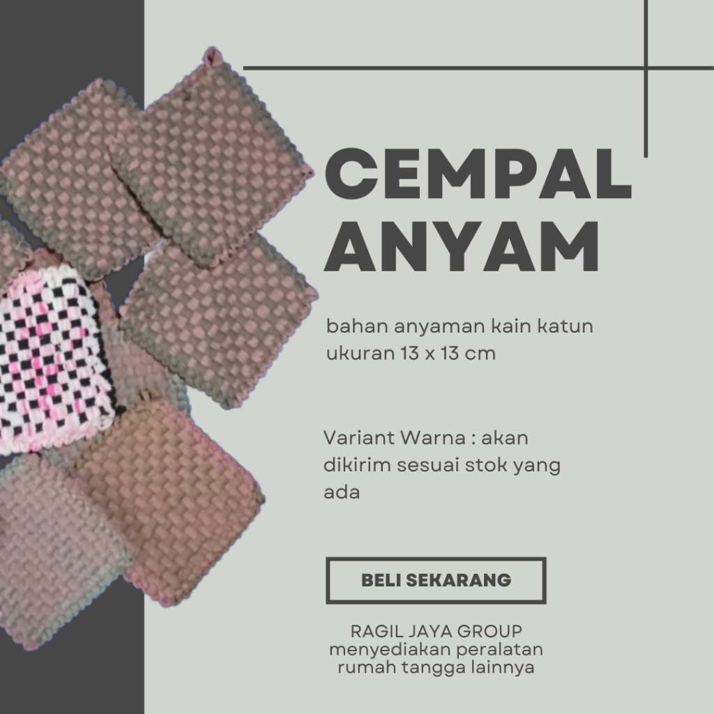 Jual CEMPAL ANYAM | TATAKAN ANTI PANAS | CEMPAL KAIN ANYAM | ALAS ...