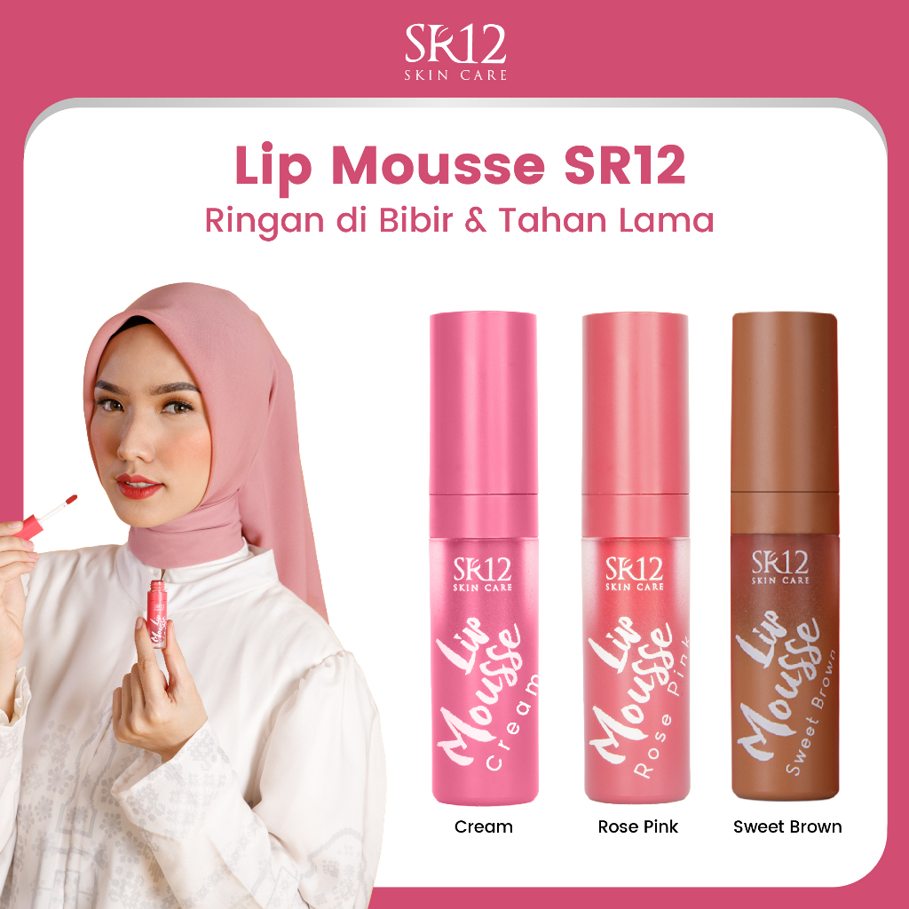 Jual SR12 Lip Mousse Mengandung Sunscreen Agent Tekstur & Formula Ringan | Shopee Indonesia