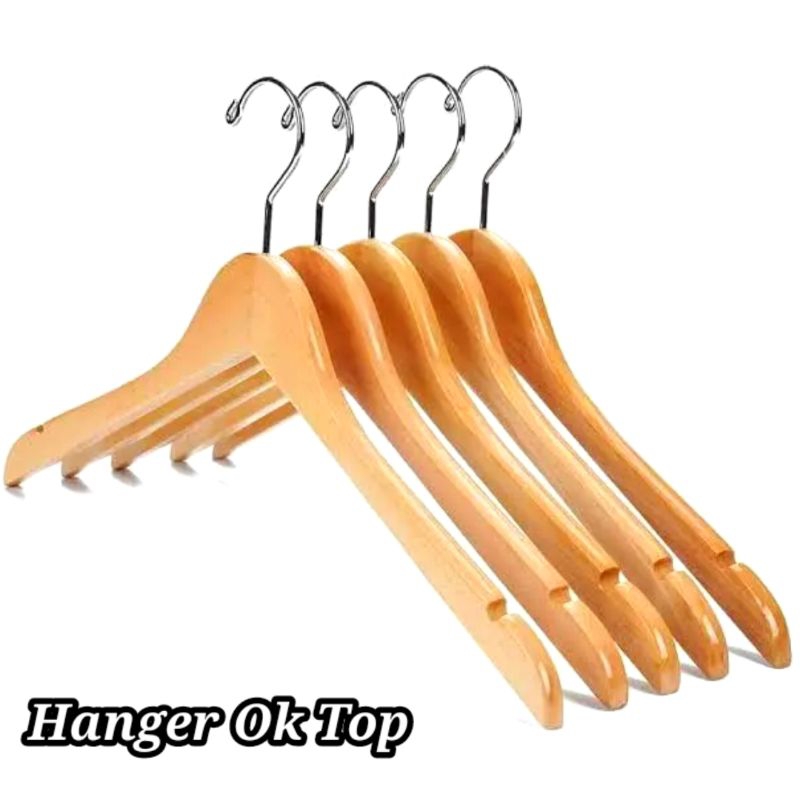 Jual Hanger Kayu Natural Dewasa ( WOOD ) ( Harga 1 Pcs ) | Shopee Indonesia