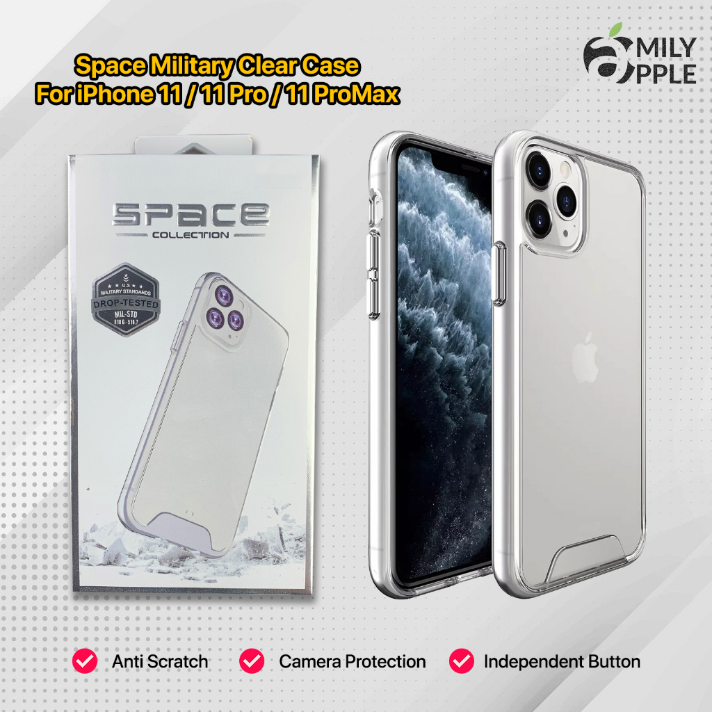 Jual Space Premium Clear Case Casing iPhone 11 / 11 Pro / 11 Pro Max ...
