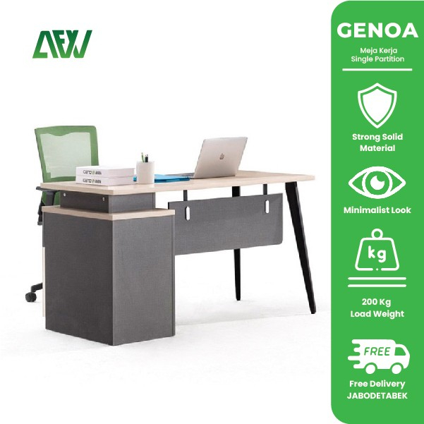 Jual All For Work Meja Kerja Meja Kantor GENOA Single Staff Workstation ...