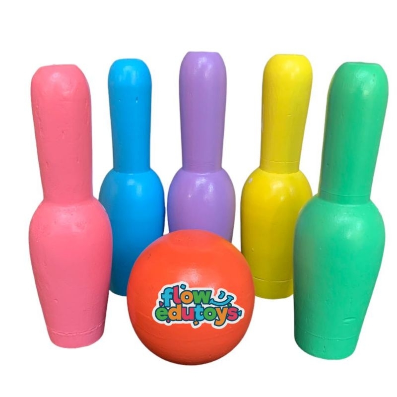 Jual Bowling Mainan Anak Kayu Warna | Shopee Indonesia
