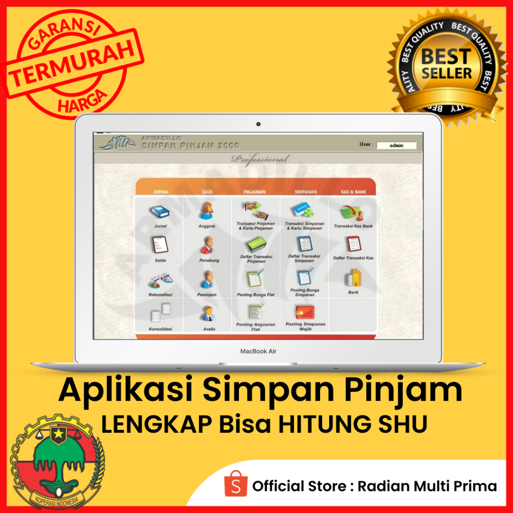 Jual Software Aplikasi Koperasi Simpan Pinjam Ksp Lengkap Sampai