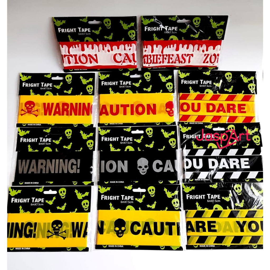 Jual POLICE LINE DEKORASI HALLOWEEN GARIS POLISI MAINAN FRIGHT TAPE ...