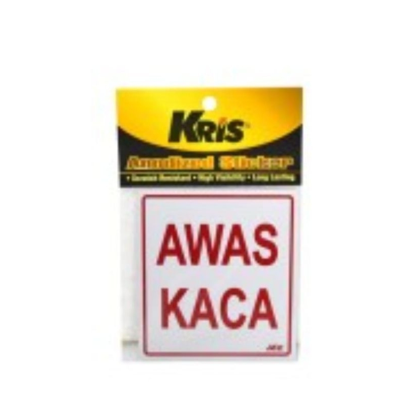 Jual Sticker pintu kaca petunjuk arah / Sticker Awas Kaca | Shopee ...