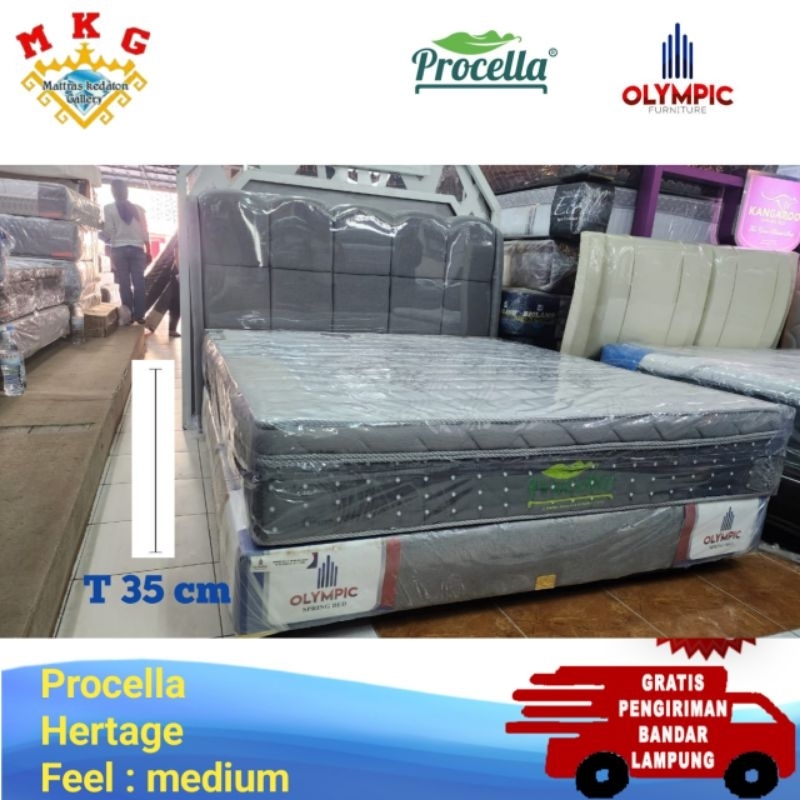 Jual procella hertage by olympic springbed set original - Tinggi 35 cm ...