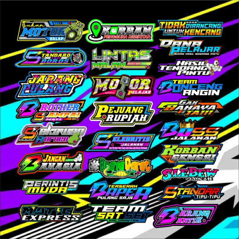Jual STIKER SET PACK KATA KATA KEREN STICKER VIRAL TERBARU | Shopee ...