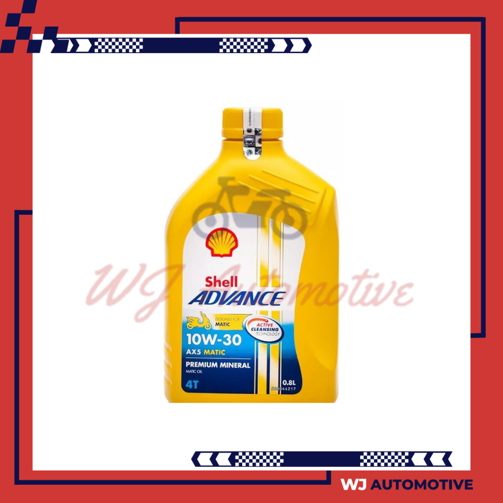 Jual Shell AX5 Matic 20W40 4T 800 ml Oli Mesin Motor Advance 20W 40 ...