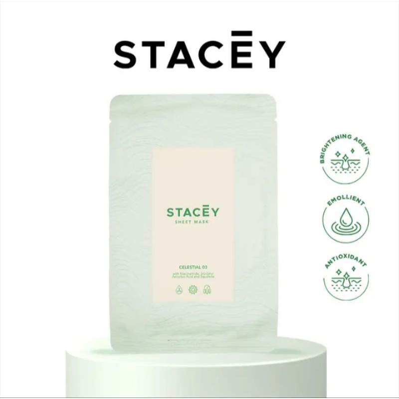 Jual STACEY SHEET MASK ( with Niacinamide, 3-0-Ethyl Ascorbic Acid and ...