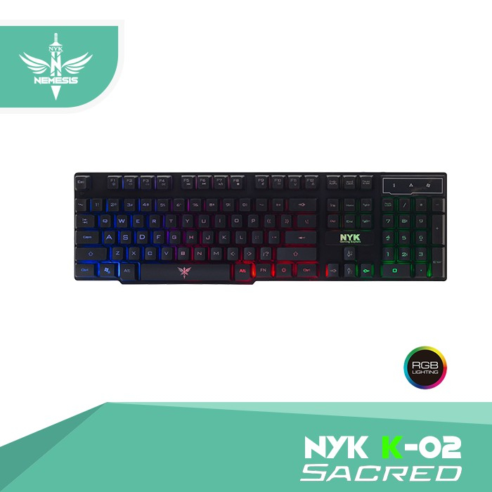 Jual Nyk Nemesis Keyboard Gaming Sacred K02 Membrane | Shopee Indonesia
