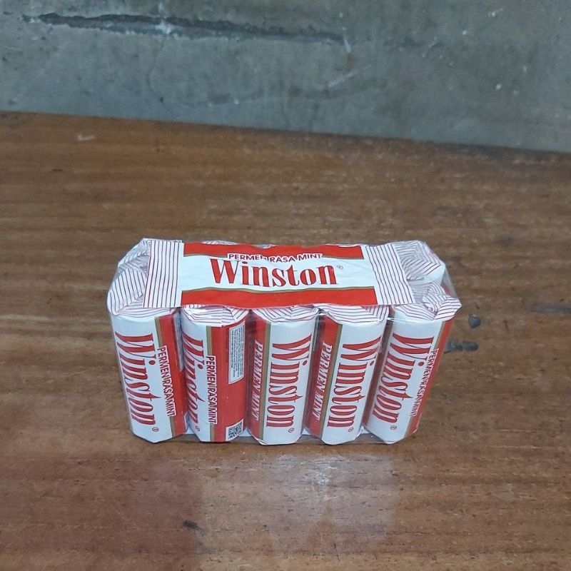 Jual Permen Winston Mint 1 pak isi 10 roll (per roll isi 8 butir ...