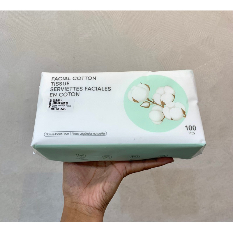 Jual MINISO FACIAL COTTON TISSUE | Shopee Indonesia