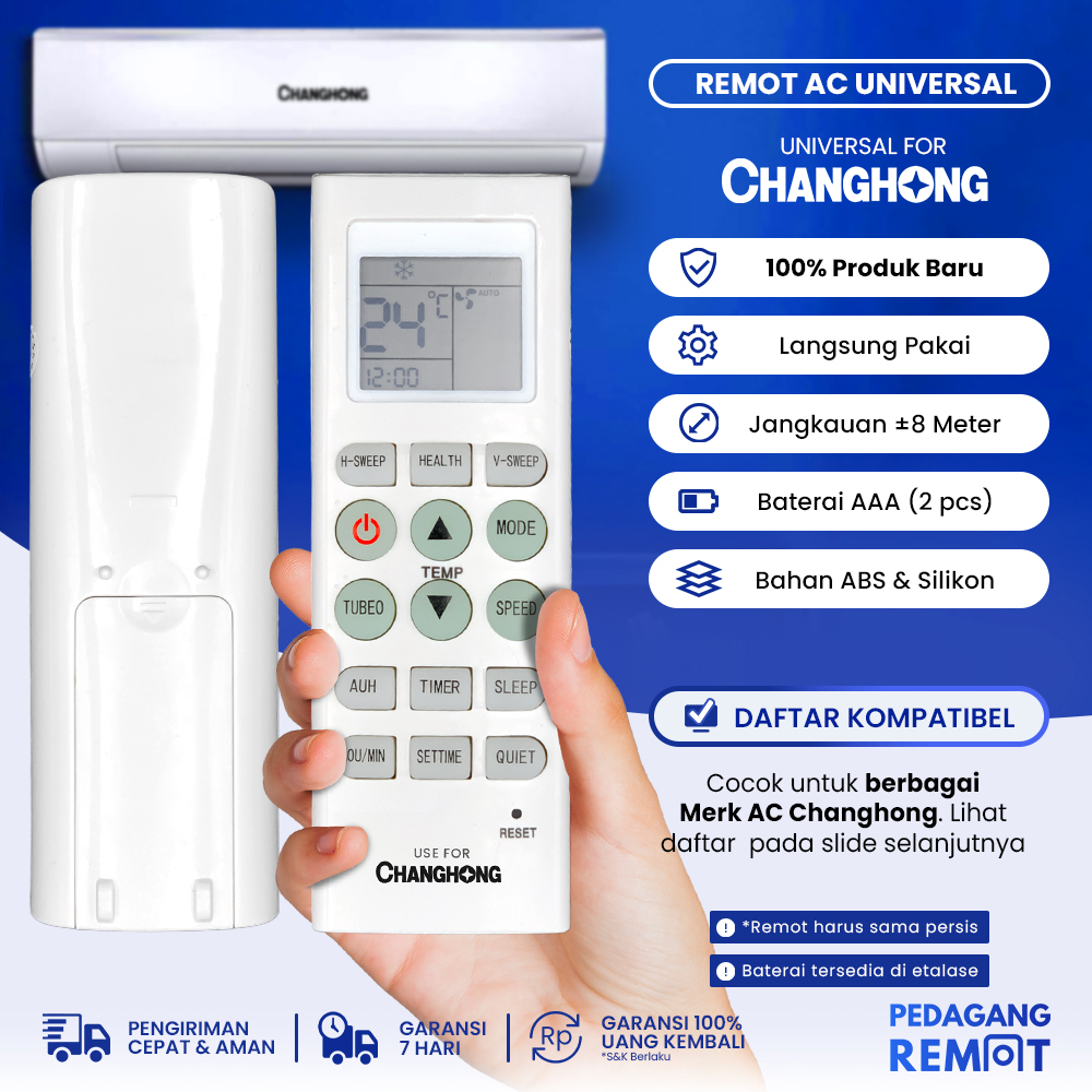 Jual Remot Remote AC Changhong Multi Universal (KKG9B-CH) | Shopee ...
