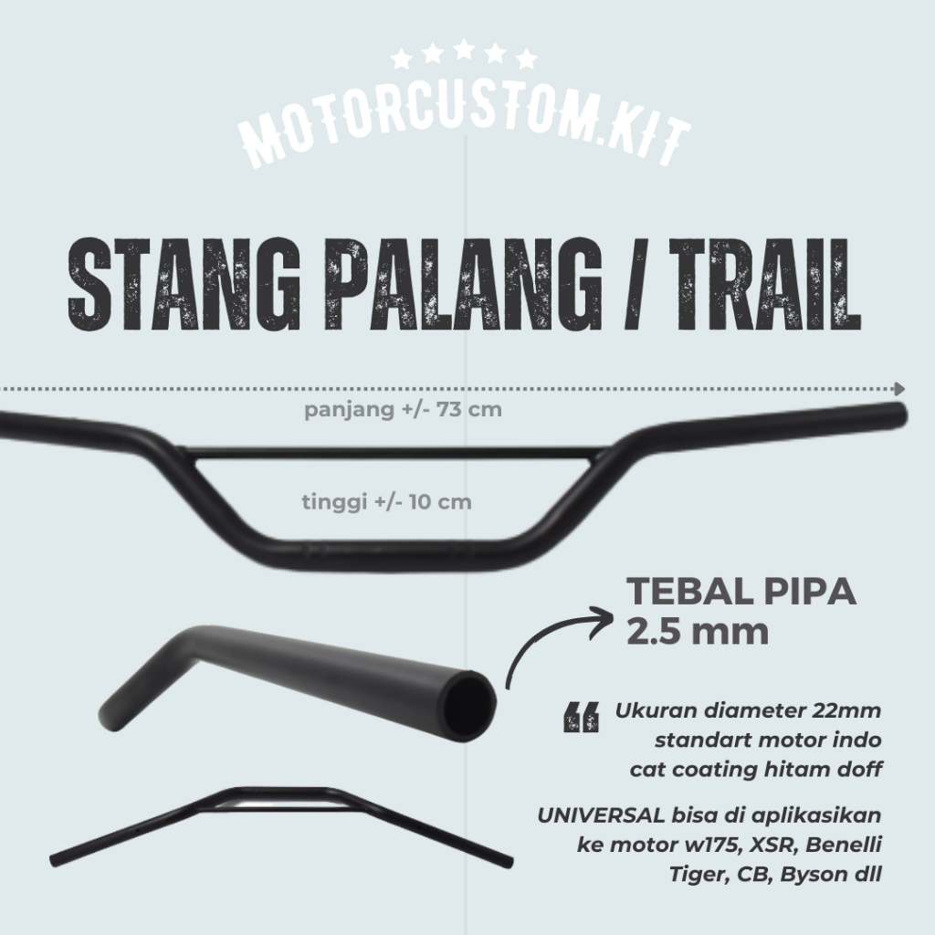 Jual Motorcustomkit - Stang Tracker Palang Model Trail | Stang Motor ...