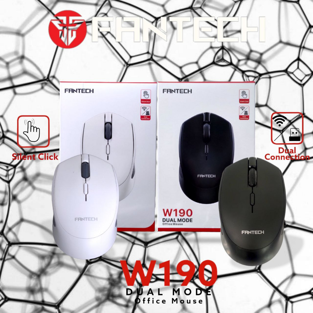 Jual Fantech W190 | Dual Mode Bluetooth Wireless Mouse | Shopee Indonesia