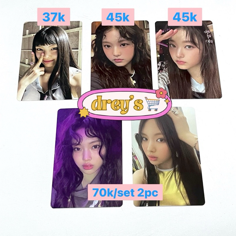 Jual Photocard NewJeans Haerin Hyein Get Up Weverse Ver Bluebook Haerin Hormat | Shopee Indonesia