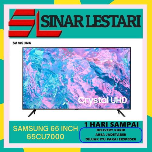 Jual SAMSUNG 65CU7000 SMART TV 65 INCH CRYSTAL UHD 4K PURCOLOUR / 65BU8000 | Shopee Indonesia
