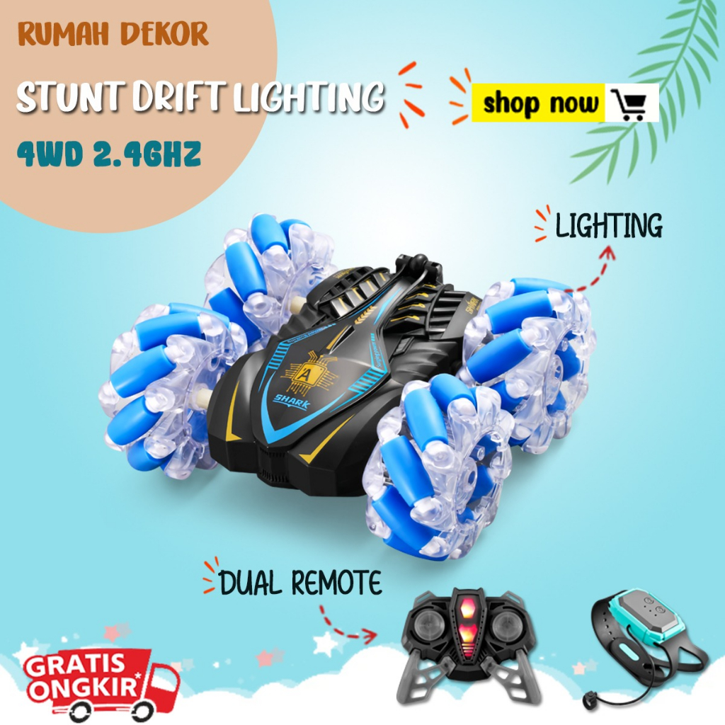 Jual RC Stunt Drift Mainan Anak Mobil Mobilan Remote Control bisa putar ...