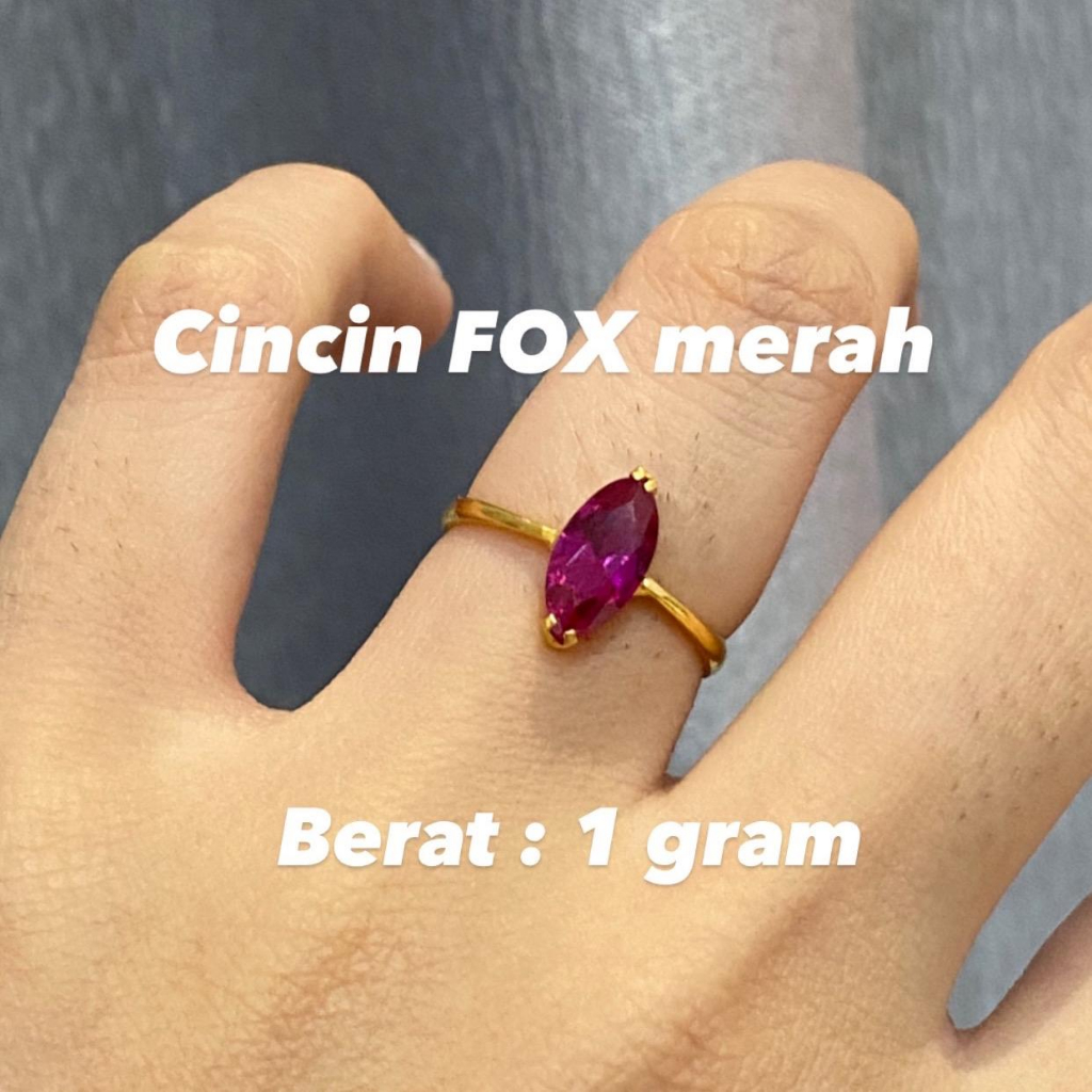 Jual Cincin Fox Merah I Kode: 1g | Shopee Indonesia